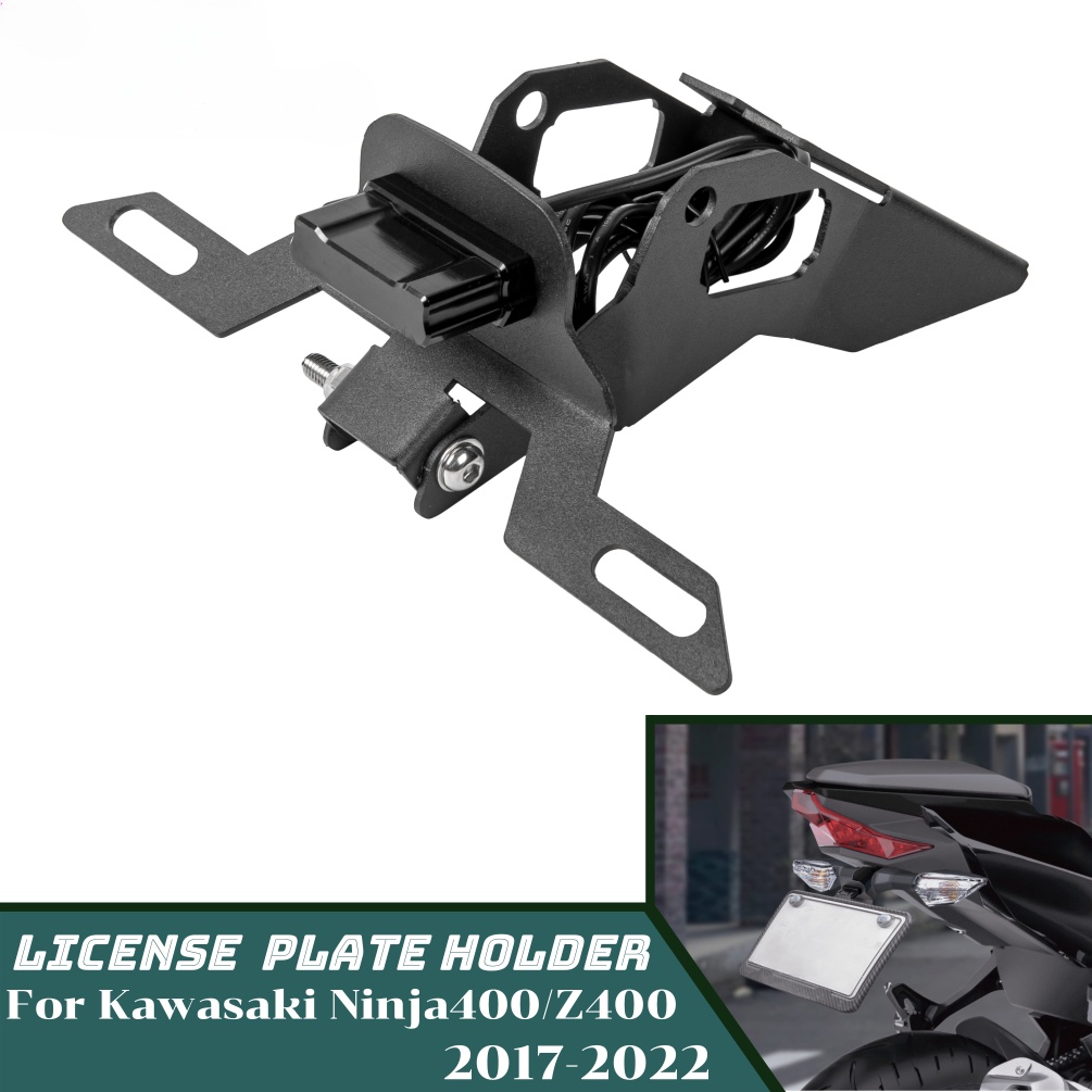 for Ninja Z 400 Rear Tail Tidy License Plate Holder Fender Eliminator ...