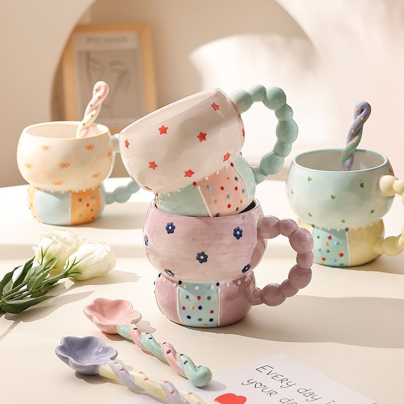 New Creative Gourd Water Cup Large-Capacity Ceramic Mug Cute Milk Cup ...