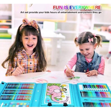 42 pcs Kids Coloring Set Painting Water Color Crayon Drawing Set Art ...