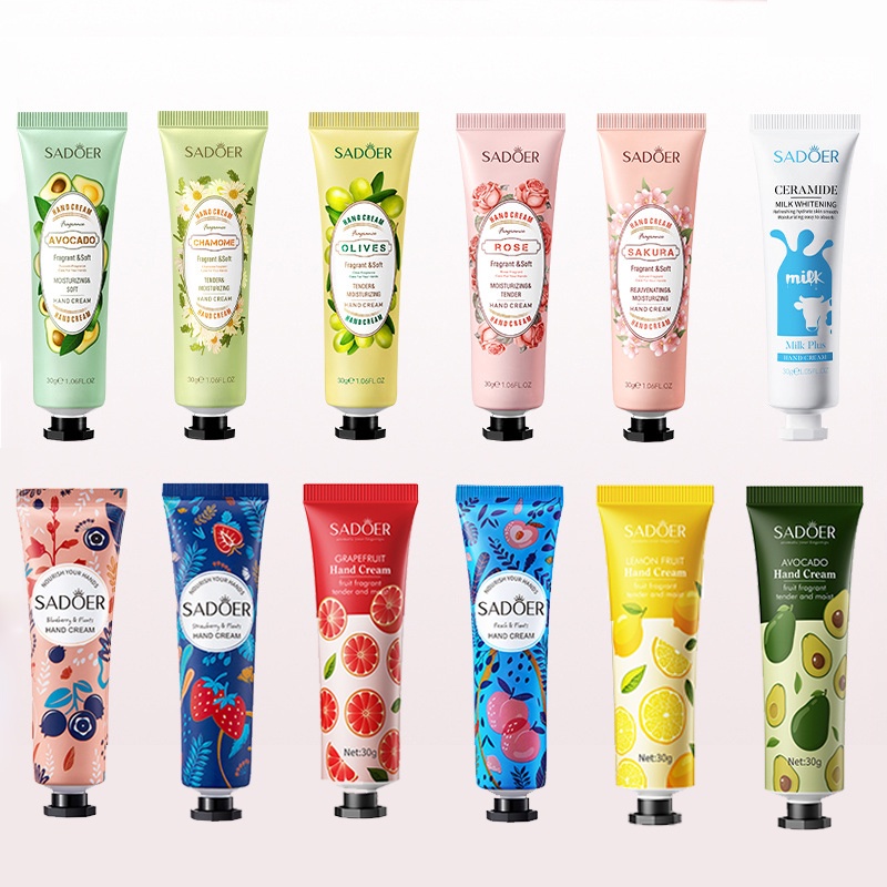 Sakura Avocado Peach Hand Cream Hand Cream for Dry Hands Hand Cream for ...
