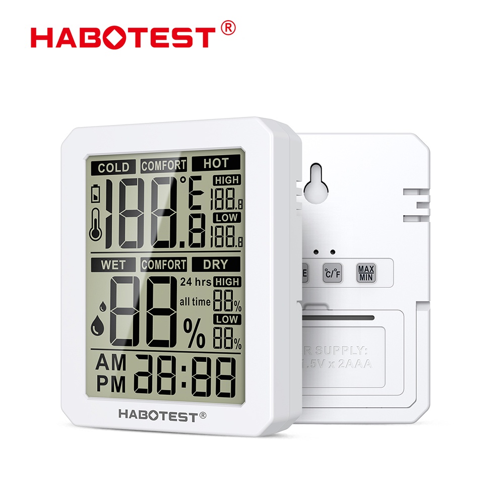 HABOTEST Hygrometer HT682/683 Digital Thermometer Electronic ...
