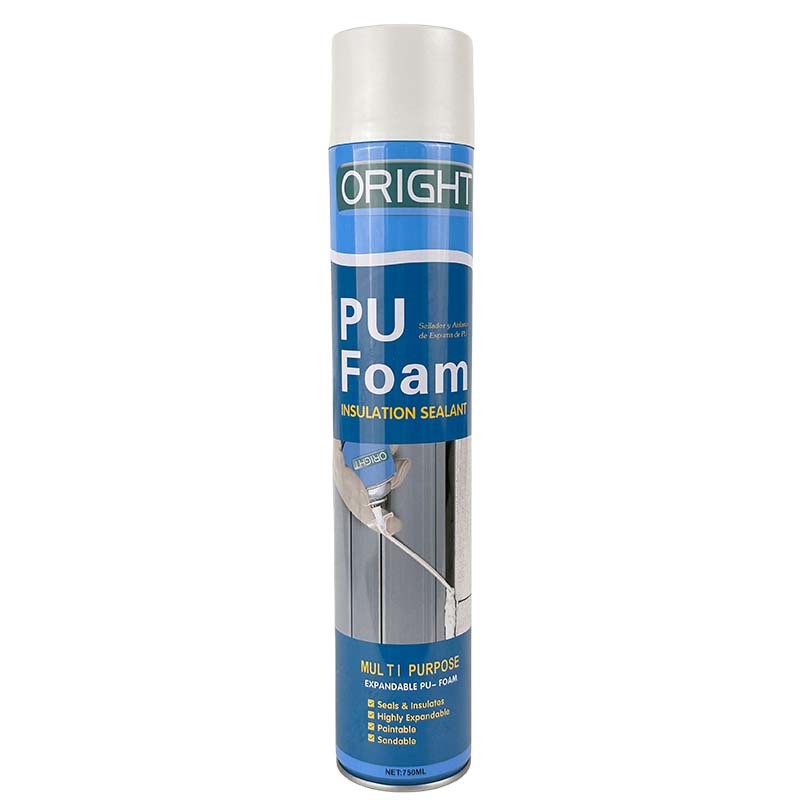 Oright Polyurethane Foam PU Foam Spray (750ml) Fills Cracks And Joints, Gaps Around Pipes, Vents ...