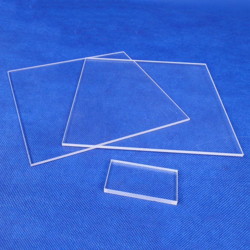 1pcs double-sided polished transparent fused silica glass plate ...
