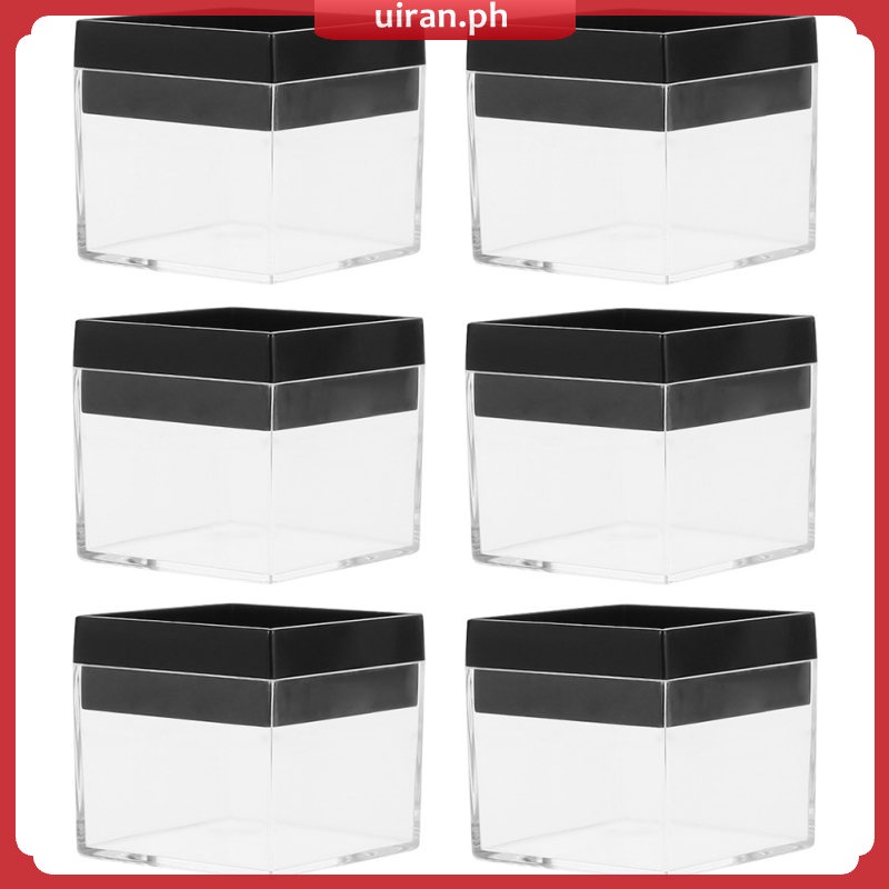 6 Pcs Storage Box Boxes Decorative Plastic Specimen Holder Mineral Case ...