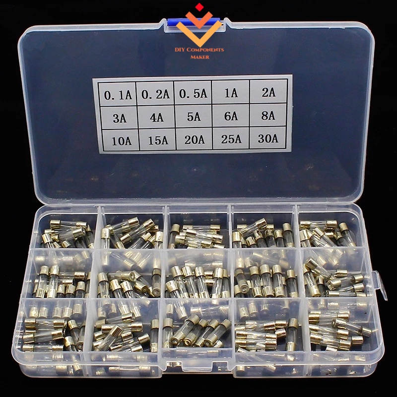 15Kinds 150pcs 5*20 Fast-blow Glass Tube Fuses Car Glass Tube Fuses ...