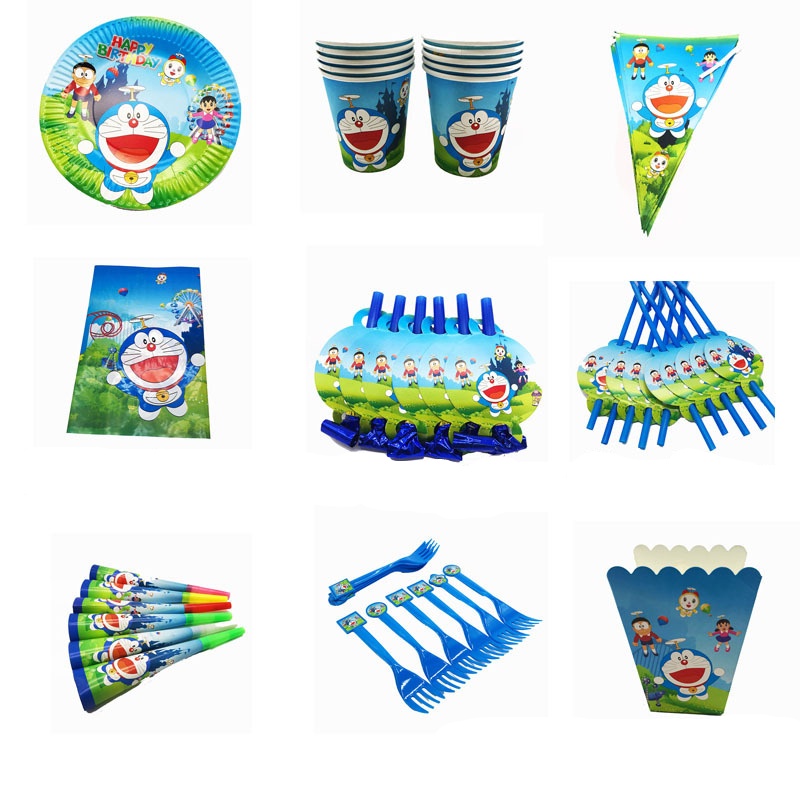 Doraemon Anime Themed Party Supplies Cute Cartoon Children's Birthday ...