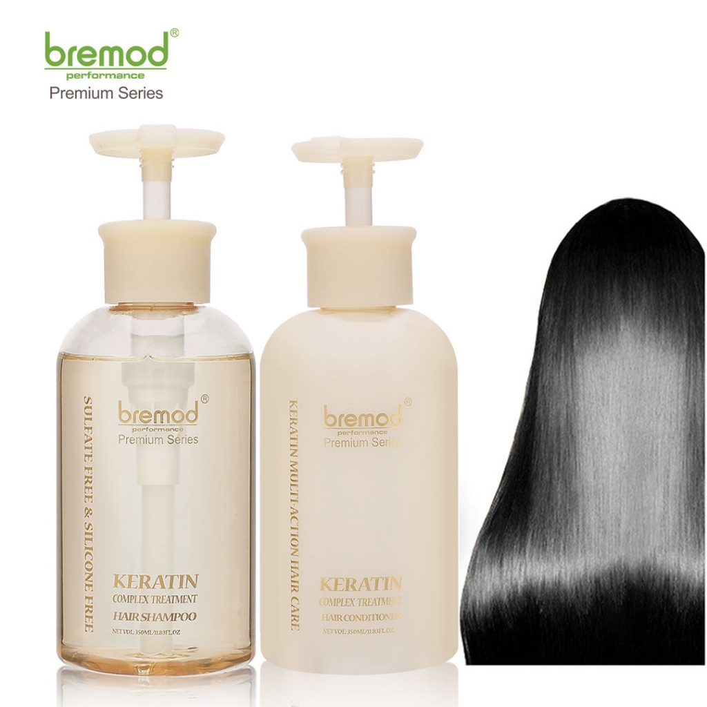 Bremod PREMIUM Series Hair Shampoo Conditioner 350ML Keratin Complex ...