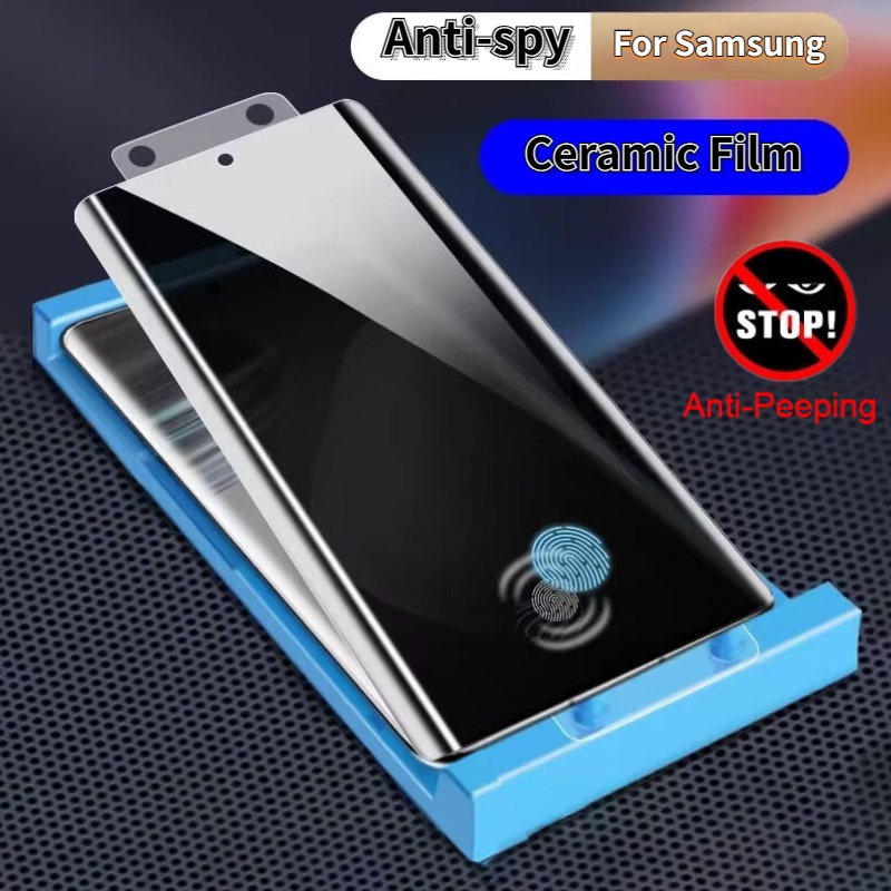 Anti-spy Ceramic Soft Film For Samsung S23 S22 S21 S20 S24 S25 For ...