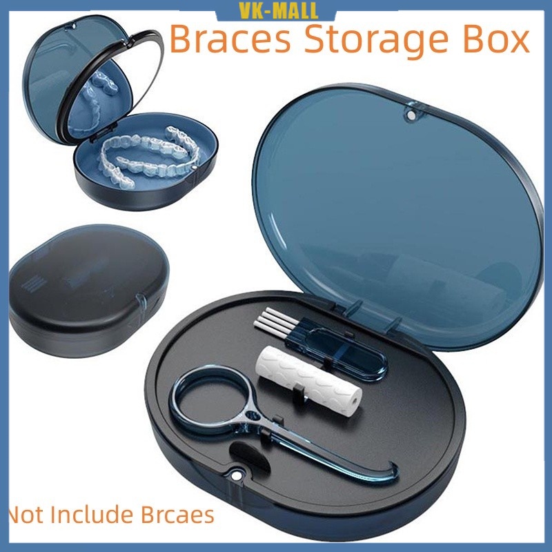 2 Layers Portable Large Capacity Tooth Braces Box Orthodontic Retainer ...