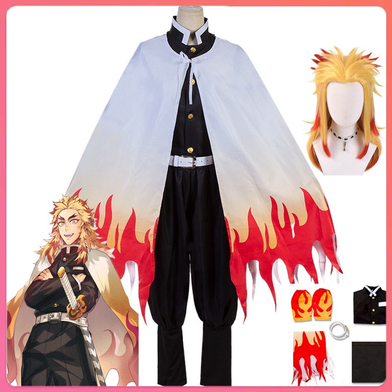 Kyoujurou Costume Anime Demon Slayer Cosplay Rengoku Kyoujurou Cosplay ...