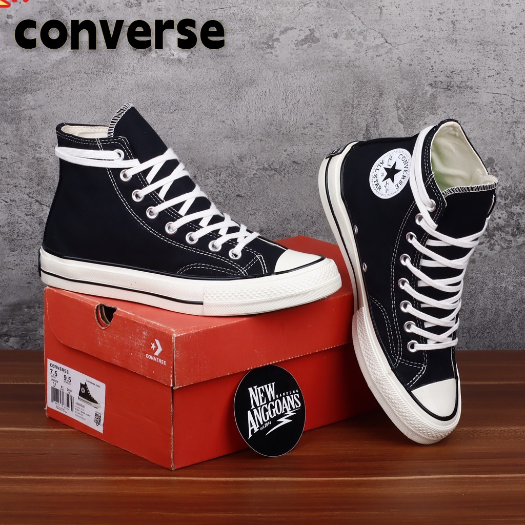 Original Converse Chuck Taylor All Star 70s 70s black egret White Hitam ...