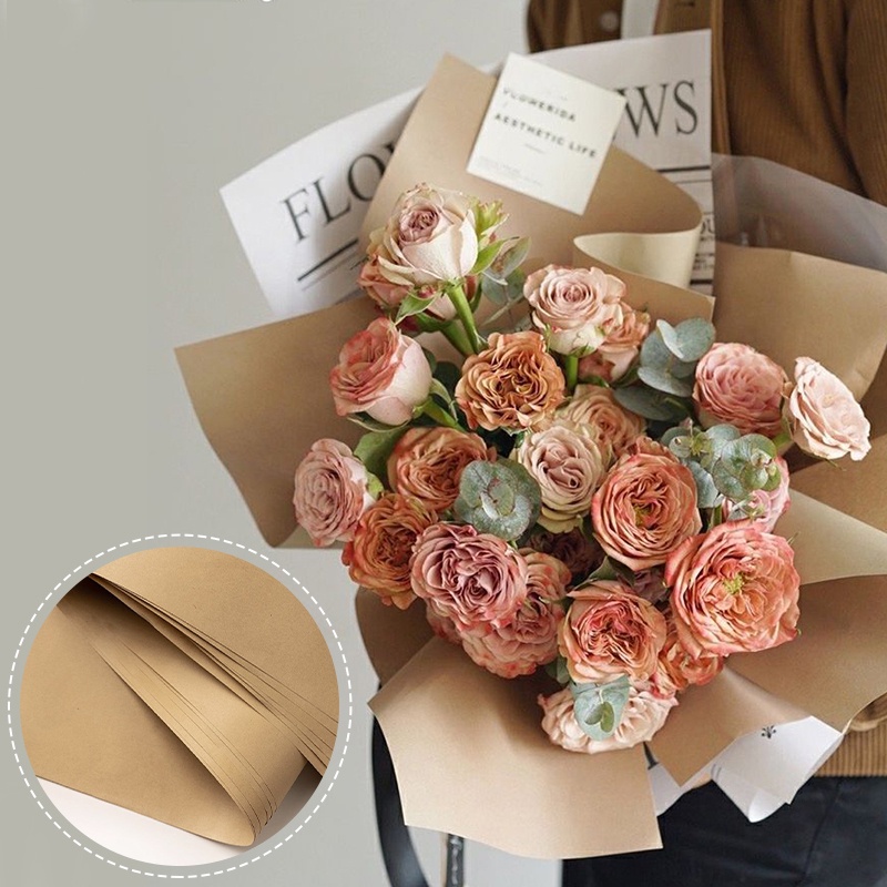 Flower Wrapping Paper Flower Bouquet Wrapping Paper Smooth Flower ...
