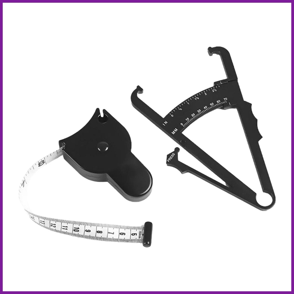 Body Fat Checker Skinfold Fat Measure Clipper Combo Set of 2 Measuring ...