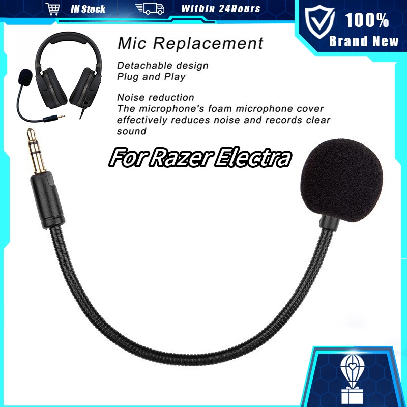 Microphone Wire Gaming Headset Replacement 3.5mm Gaming Mic Boom ...