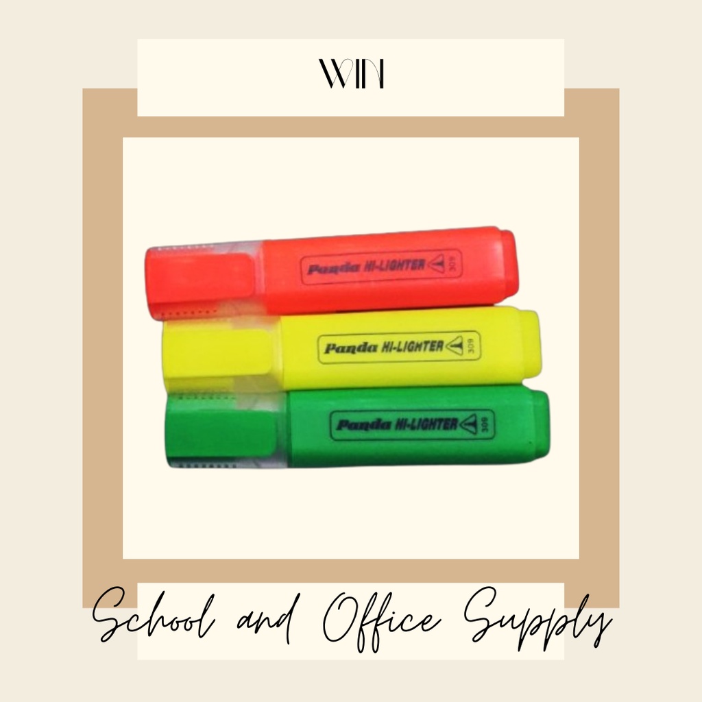 Highlighter Panda Brand SOLD PER BOX (10'S) | Shopee Philippines