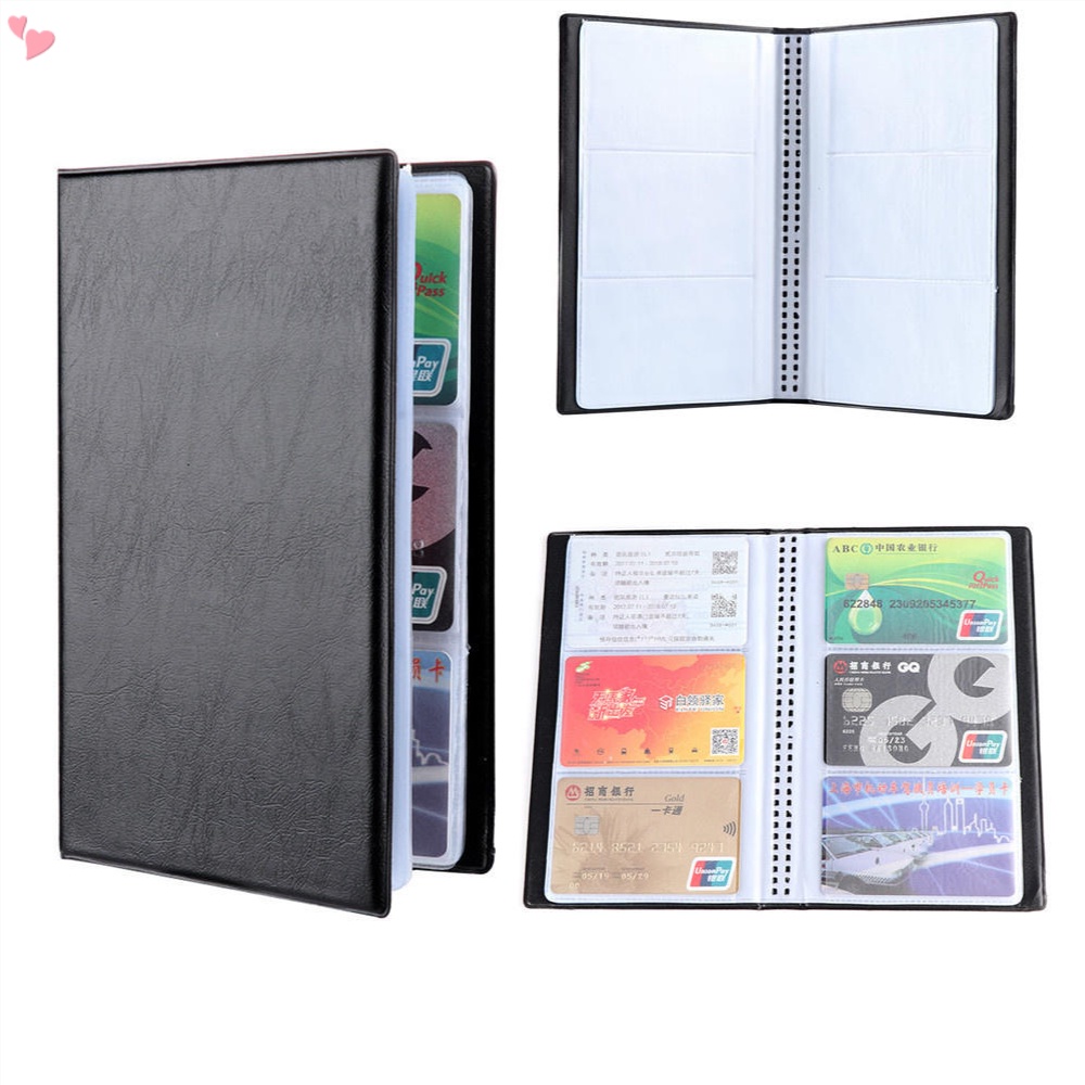 Business Card Organizer, Portable Business Card Holder Book for Men ...