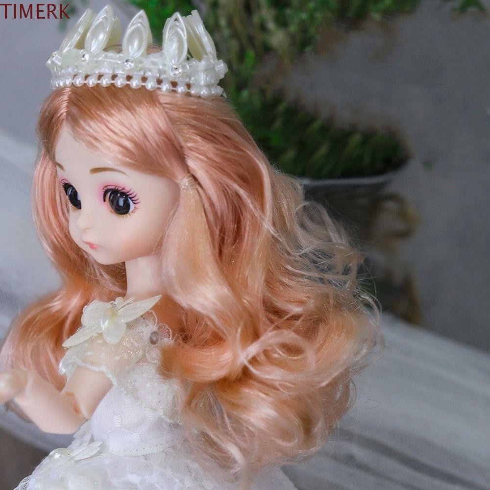 TIMERK Multiple Movable 30cm Bjd Doll, Attractive Eyes Long Hair ...