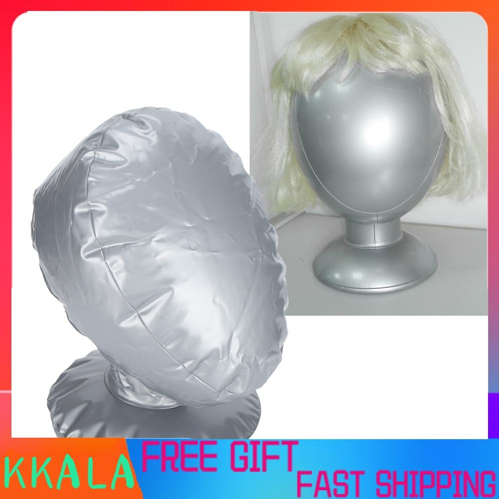 Kkala AYNEFY PVC Inflatable Mannequin Head Stylish Wig Display for ...