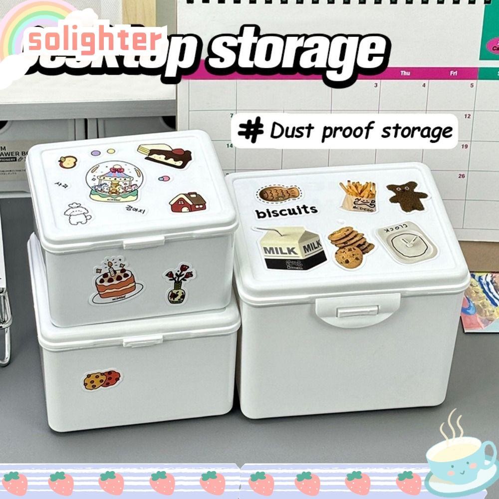 SOLIGHTER Storage Box, Kpop Photocard Collection Box, ID Card Organizer ...