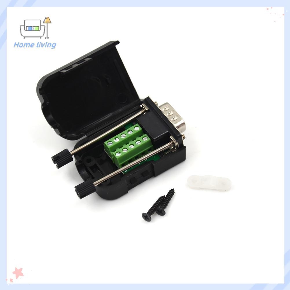 gongjing3 DB9 Male D-Sub 9 Pin Plug Breakout Terminals Solderless Nut ...