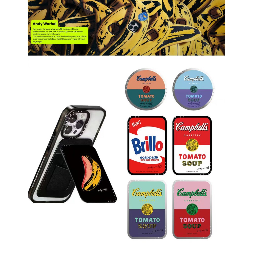 Andy Warhol Snappy Cardholder Grip Stand Ring Holder Snappy™ Mirror ...