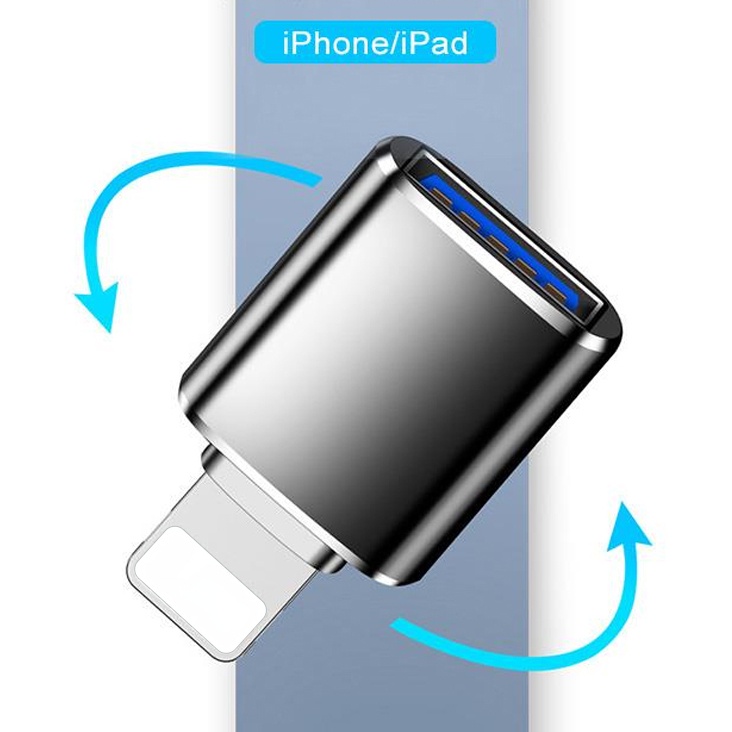 Universal OTG Adapter for IOS 13 Above to USB 3.0 Converter For iPhone ...