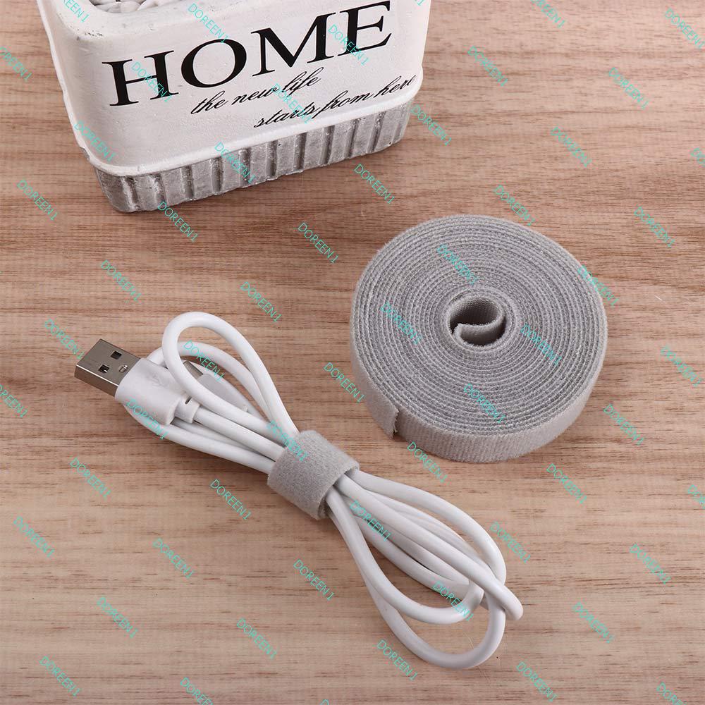 DOREEN1 Cable Fixing Straps 3M Grey Double-Sided Self Gripping Fastener ...