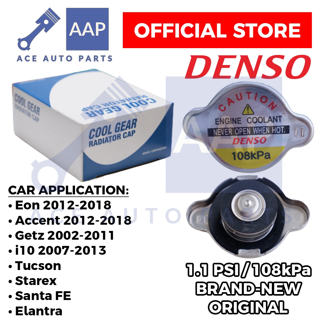 Denso Radiator Cap for Hyundai Eon, Getz, Accent, i10, Tucson, Starex ...