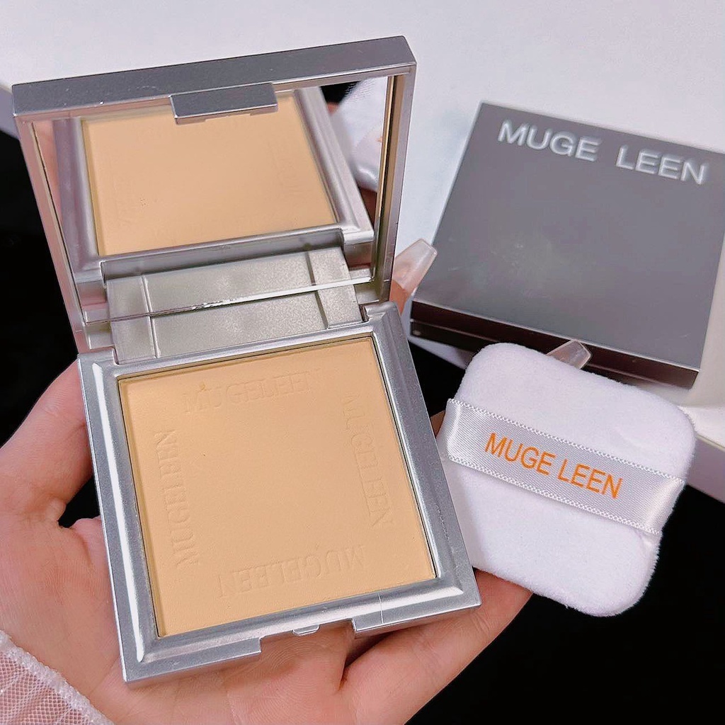 Little Silvery Oil Control Face Pressed Powder, Waterproof Long-lasting ...