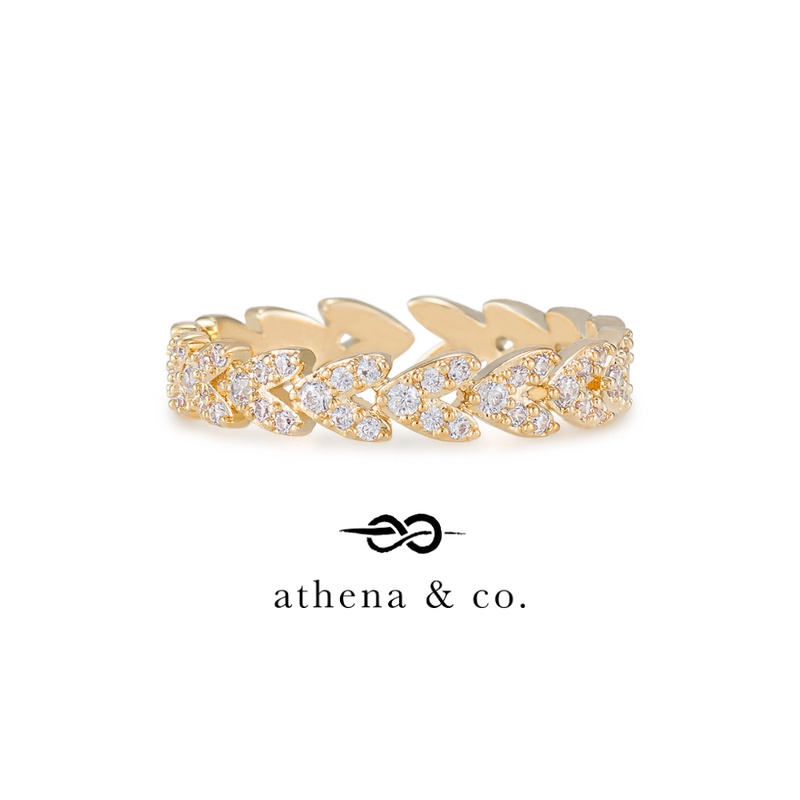 Athena & Co. 18k Gold Plated Mel Heart Ring | Shopee Philippines