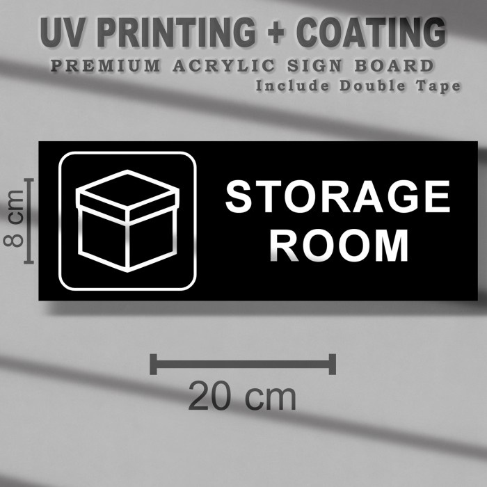 Acrylic Storage Room Marker - Acrylic Sign Board SAUV50 | Shopee ...
