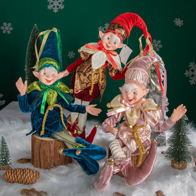 Christmas Elf Plush Doll Arms & Legs Are Bendable Merry Christmas ...