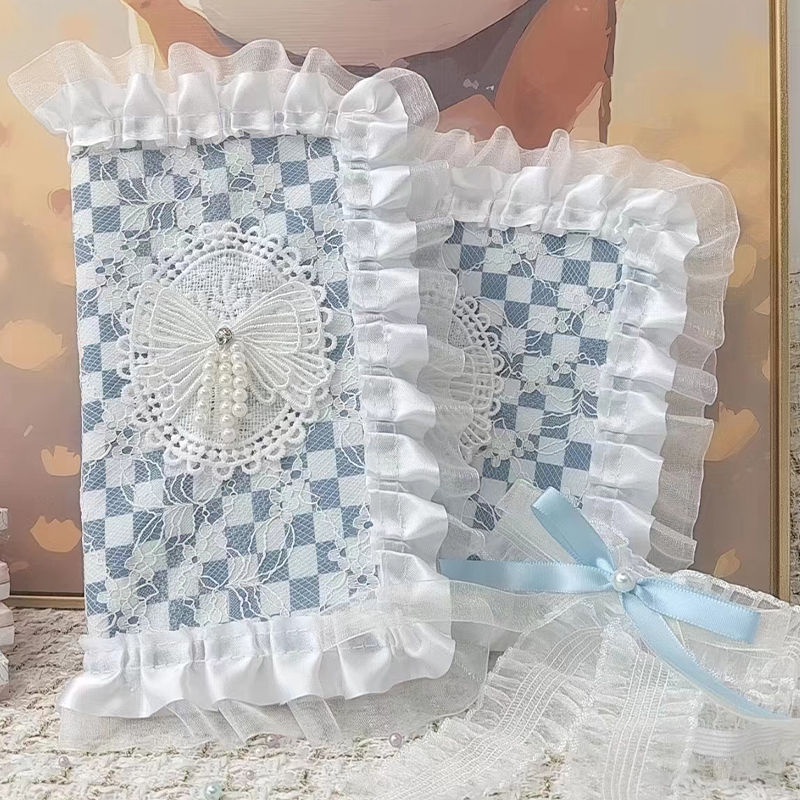 Plaid Cloth Book Jacket A6 A5 Weeks Lace Hand Account Book Cover Book ...
