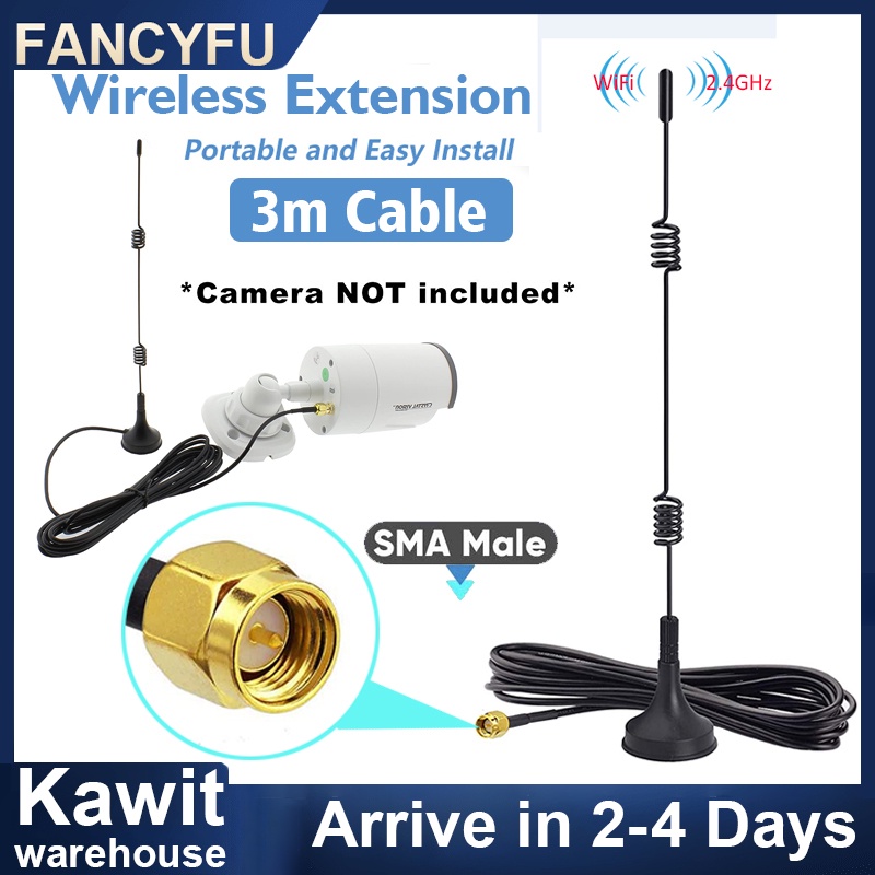 2.4GHz 5GHz Dual Band WiFi RP-SMA Antenna Wifi WLAN Range Booster ...