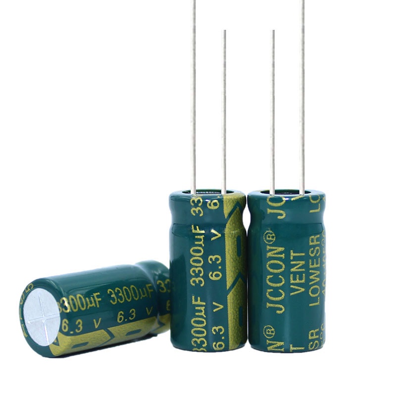 6.3 V3300UF Electrolytic Capacitor 6.3v 3300uf JCCON Green Gold High Frequency Low Resistance ...