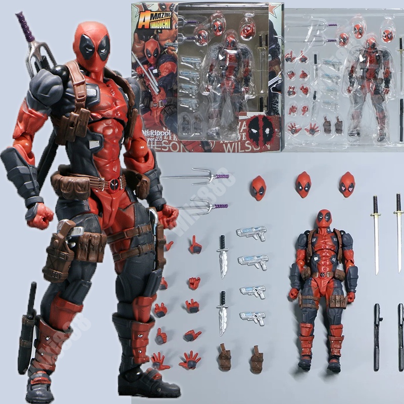 Deadpool Action Figure Marvel Revoltech 025EX 2.0 Mafex NECA Figma ...