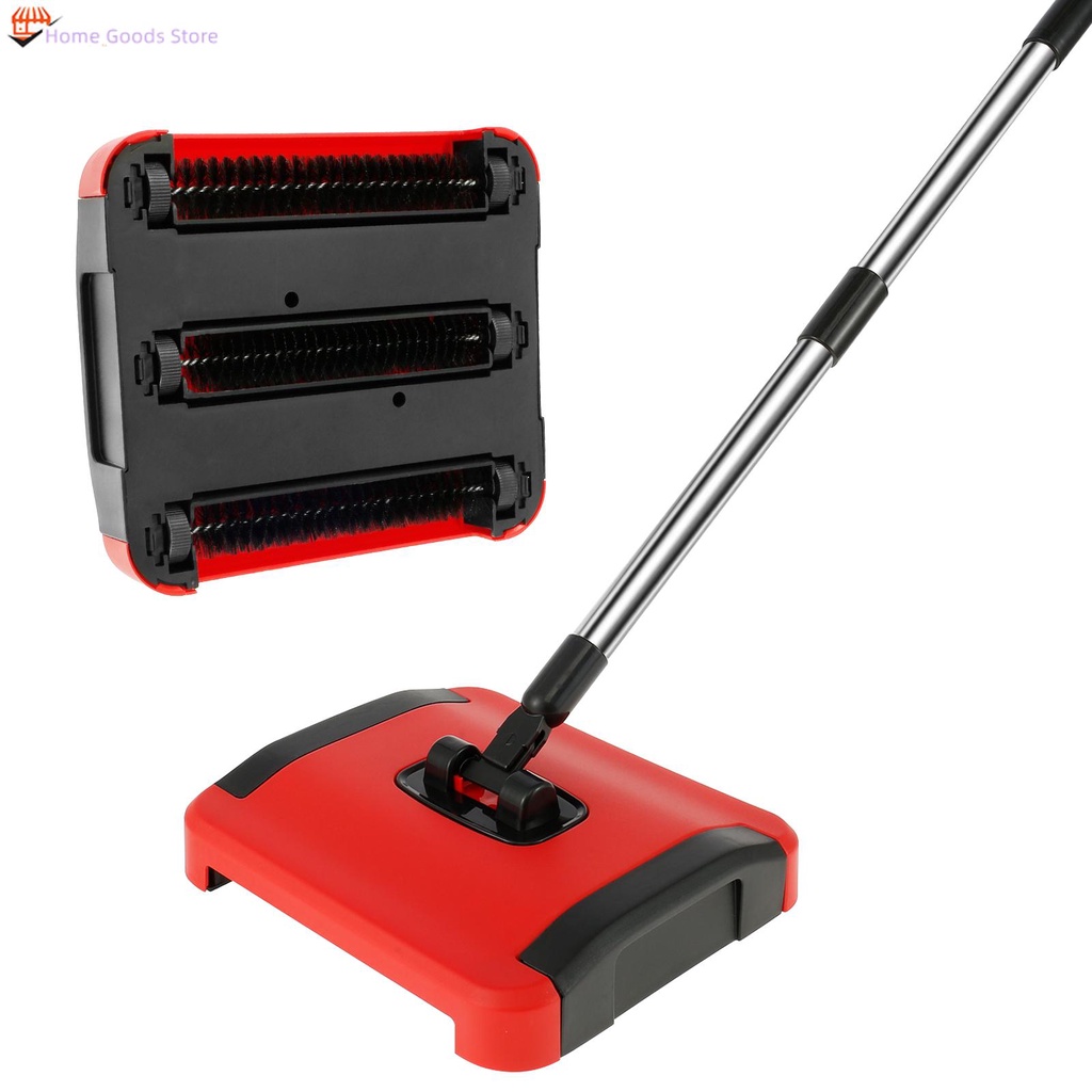 Carpet Floor Sweeper with Horsehair Manual Carpet Sweeper Cleaner Non ...