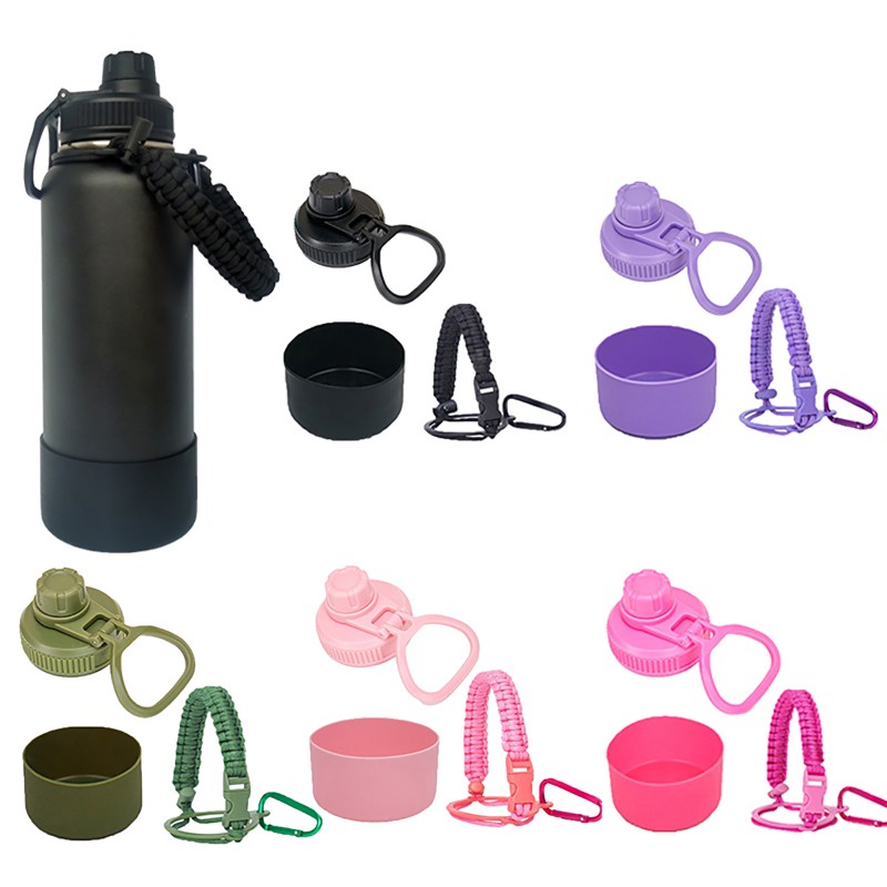 SUGAW Aquaflask Paracord Handle Water Bottle Lid Tumbler Silicone Boot ...