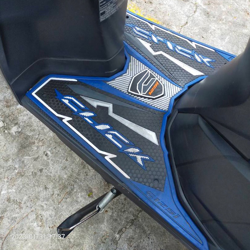 Footboard Rubber Matting With Bolts For Honda click 125i /150i V1 V2 V3 ...