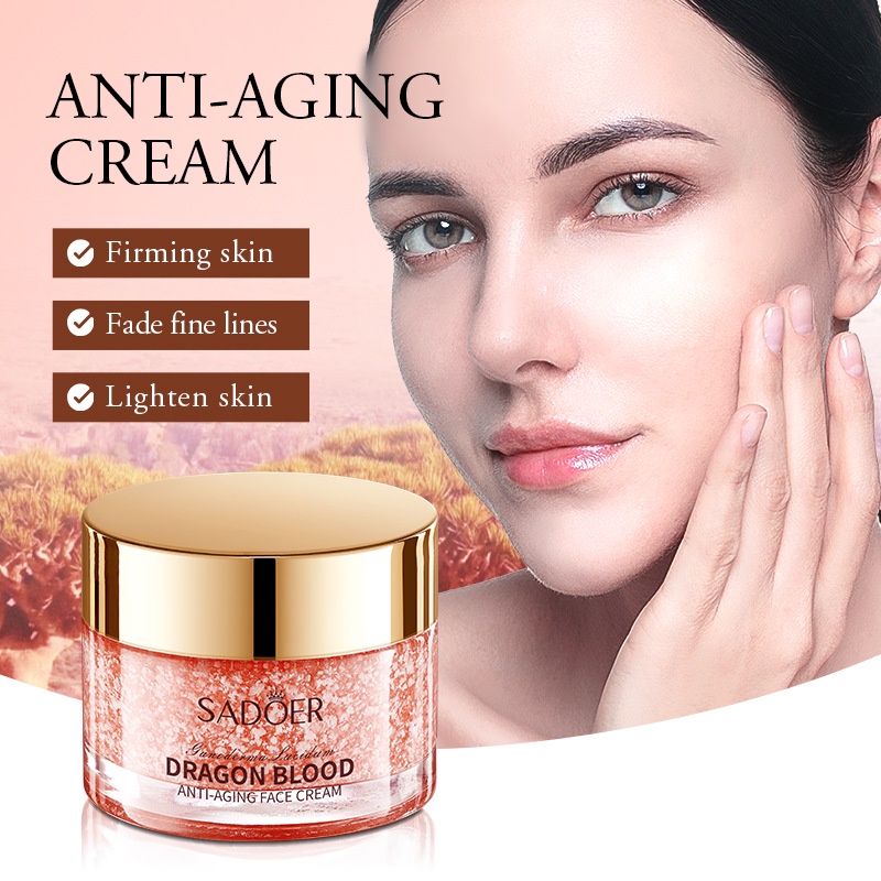 SADOER Ganoderma Lucidum Dragon Blood Anti Wrinkle Face Cream for Brighten and Firming The Skin ...