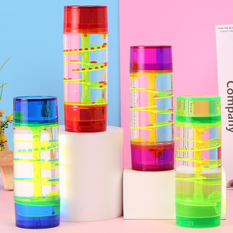 Spiral Liquid Motion Bubbler Timer Visual Fidget Toy Sensory Calming ...