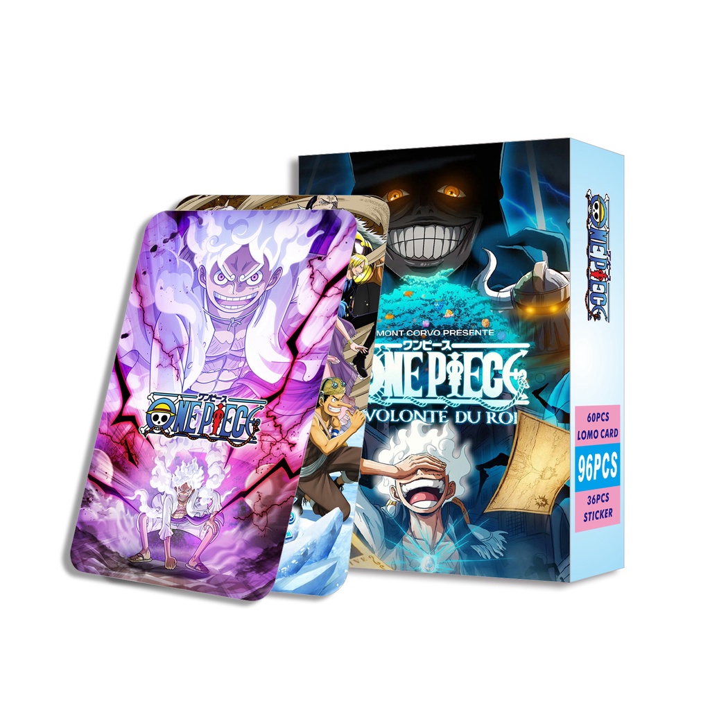 96pcs/box ONE PIECE Wanted Stickers Photocards Lomo Cards Double Sided ...