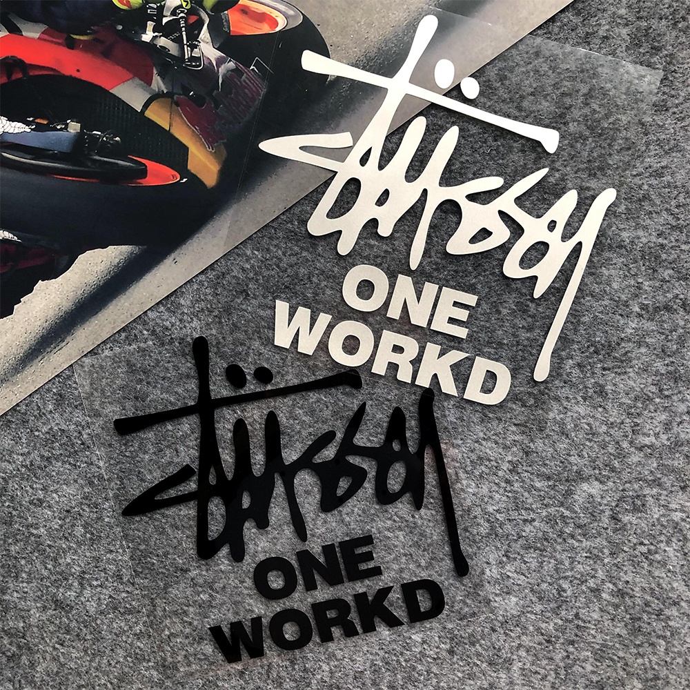 Stussy Reflective Car Sticker Decor Auto Body Window Rear Windshield ...