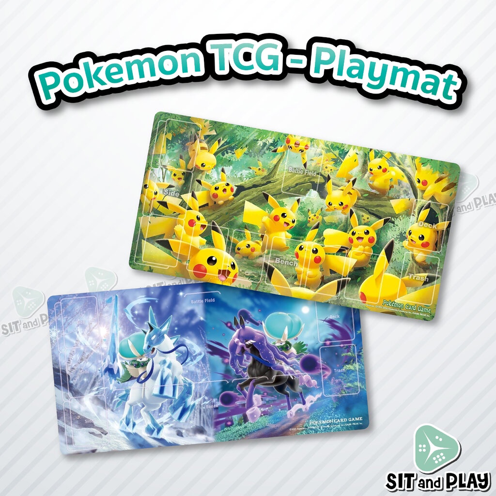 Pokemon TCG-Playmat Playing Pad Card Game Genuine License 1 | Shopee ...