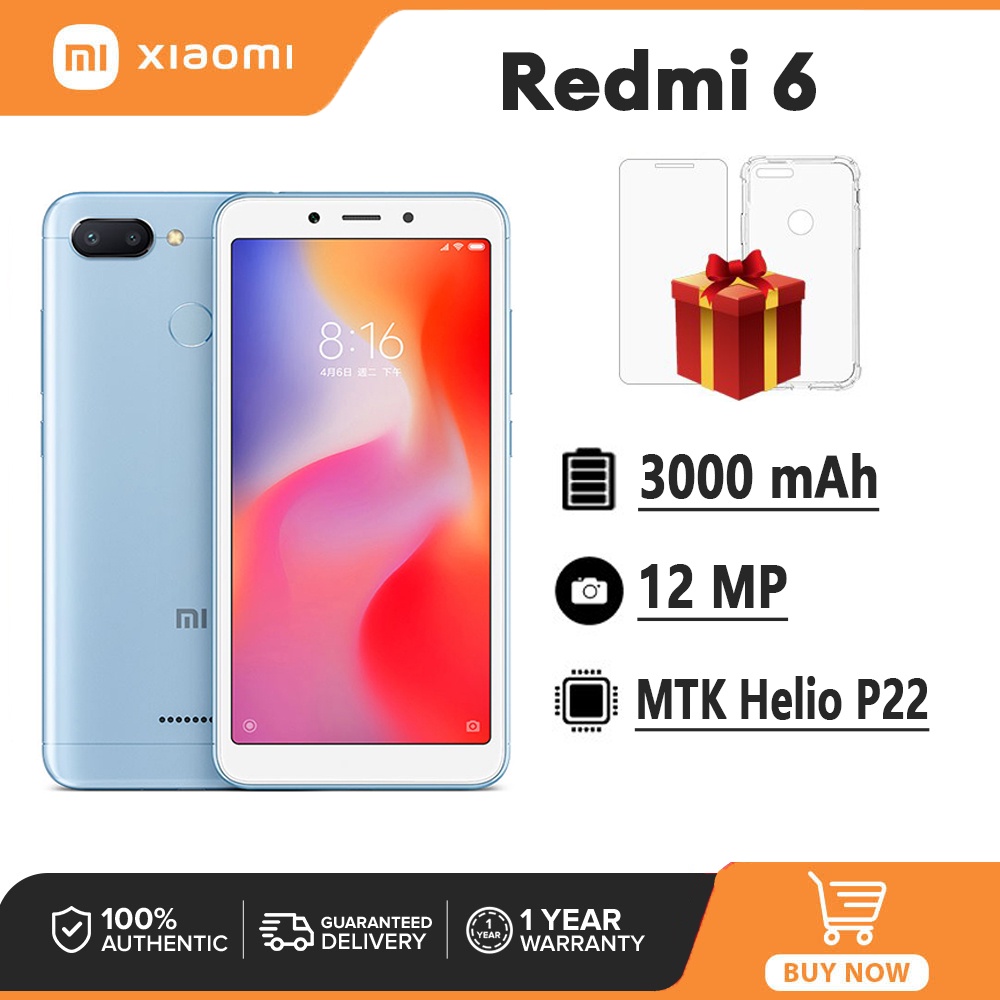 New Smartphone Xiaomi Redmi 6 32GB/64GB 2nd hand NEW LOOK Cellphone ...