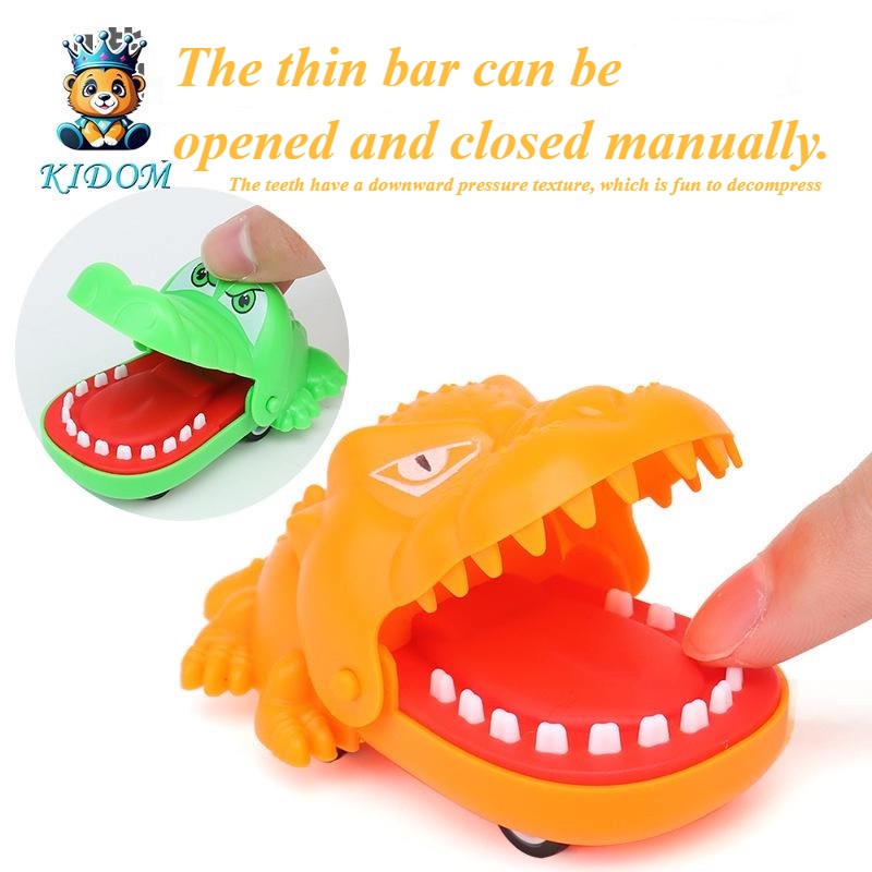 Crocodile Big Mouth Pull Back Car Toy Hippo Car Press Teeth Play ...