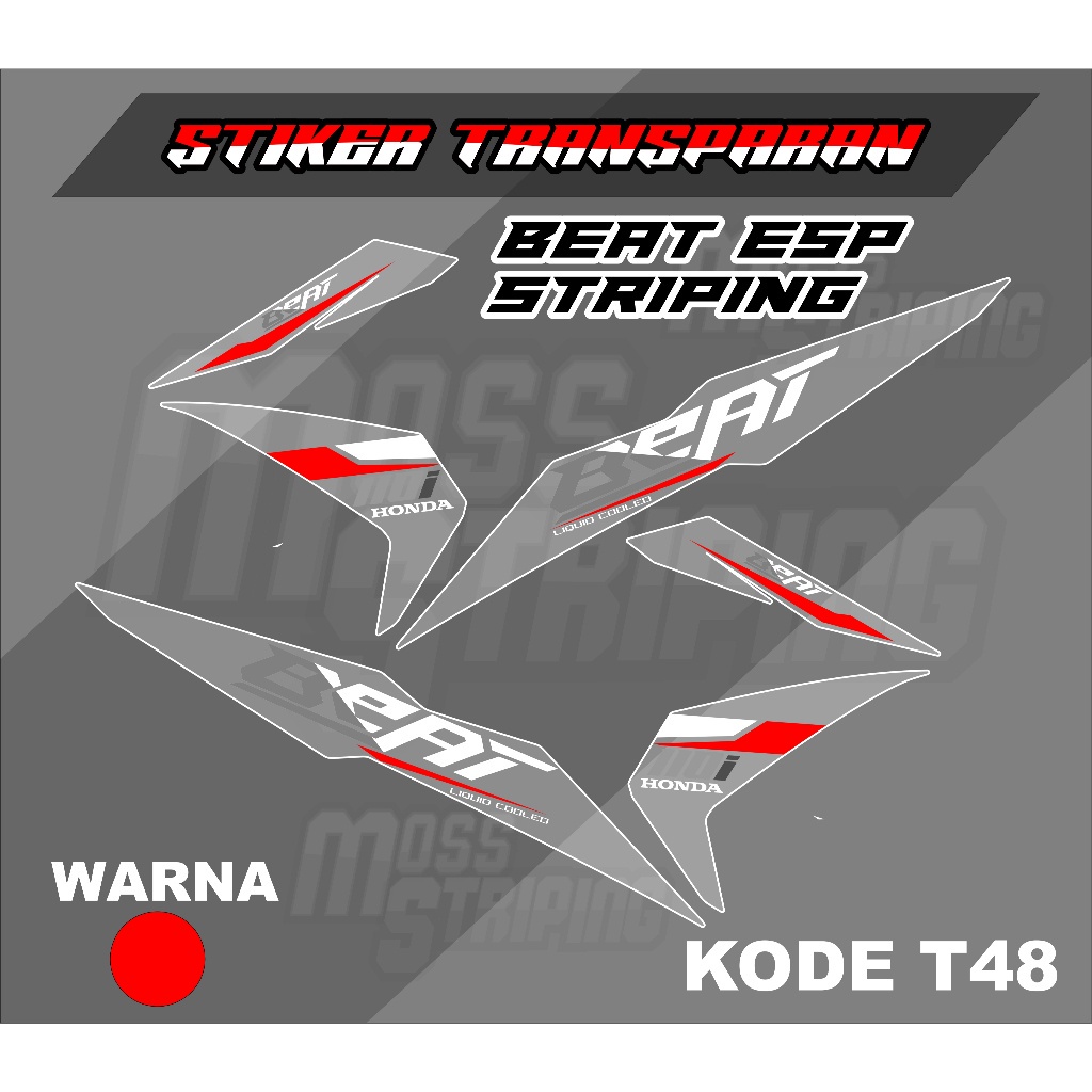Striping UV trim decal sticker Beat Esp Street Transparan Beat 2016 ...