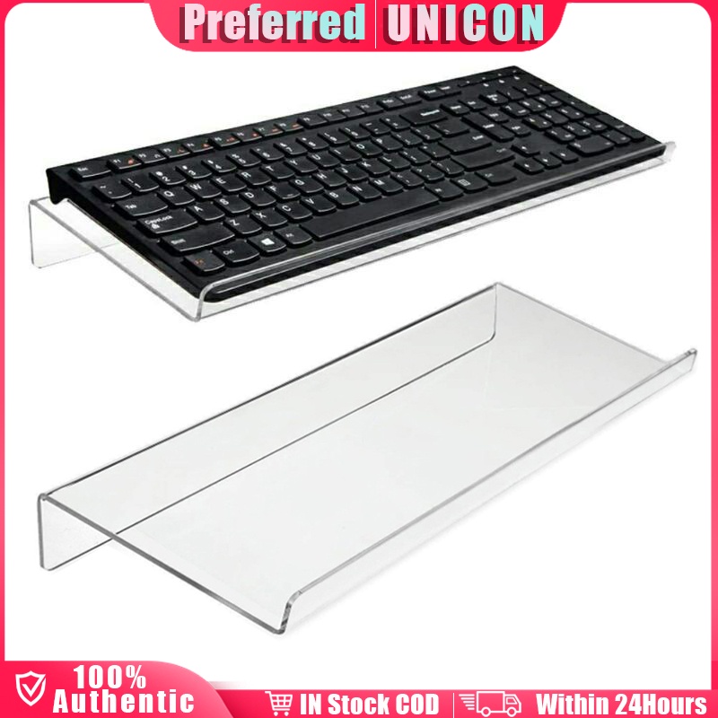 Transparent Acrylic Computer Keyboard Holder Tilted Design Ergonomic ...
