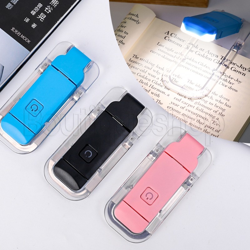 [ Featured ] Mini Portable Bookmark Lamp - USB Clip-on Book Lamp ...
