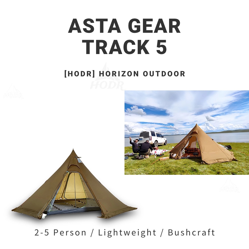 [HODR] ASTA GEAR Tracking 5 Coated Silicon Tip Tower Tent BUSHCRAFT 20D ...